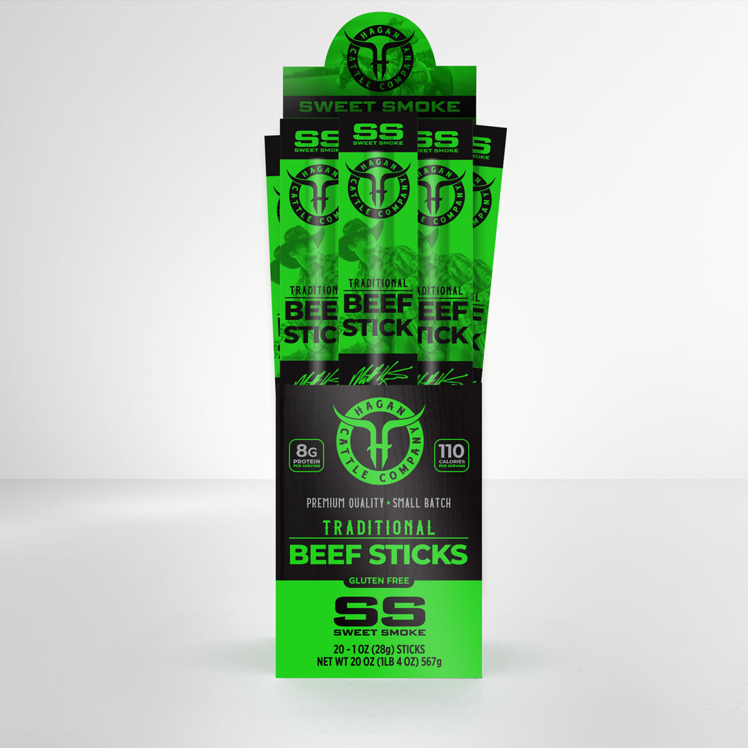 Premium Beef Sticks - Sweet Smoke – Hagan Cattle Company